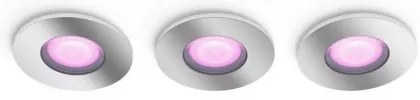 Bluetooth LED koupelnové svítidlo set 3ks Philips Hue Xamento IP44 GU10 4,2W 2000-6500K RGB