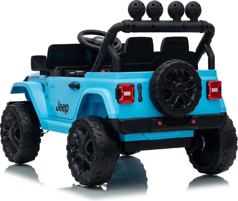 LEAN CARS Akumulátorové autíčko Jeep Rubicon DK-JWR558 24 V, světle modré
