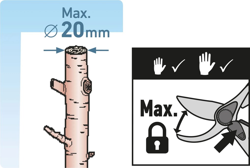 Extol Premium zahradnické 215mm