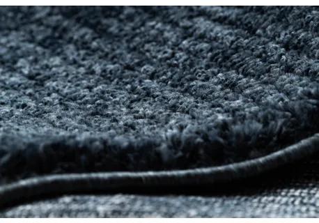 koberec SEVILLA PC00B pruhy modrý střapce, Berber, Maroko, Shaggy velikost 240x330 cm | krásné koberce cz