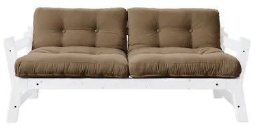 sofa STEP by Karup - 75*158 cm white (bílá) + futon mocca 755