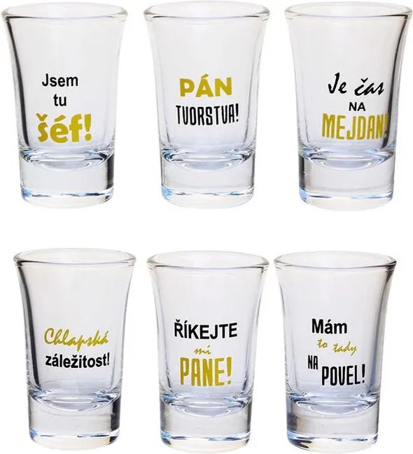Sada 6 odlivek CHLAPSKÁ ZÁLEŽITOST 40 ml
