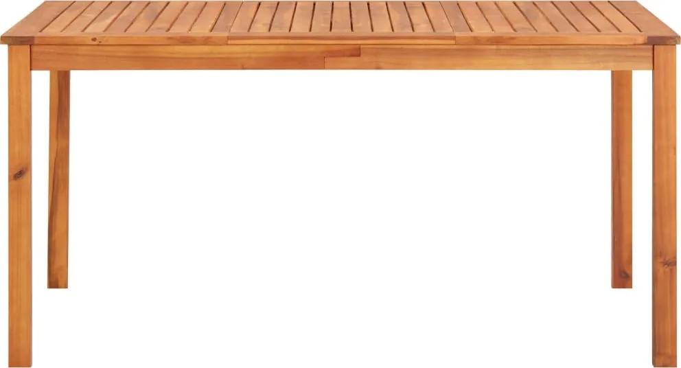 vidaXL 5dílný zahradní jídelní set s poduškami masivní akáciové dřevo [278903] Barva polštáře: Krémová