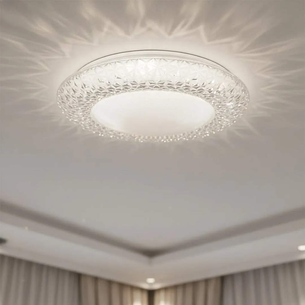 Stropní LED svítidlo Rox, 1x LED 34w, 4000k, (fi 48cm), w