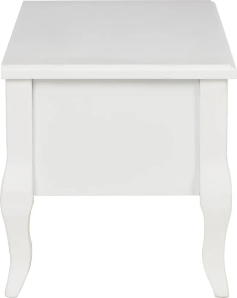 vidaXL TV stolek 100 x 35 x 35 cm dřevěný [280048] Barva: Bílo-hnědá