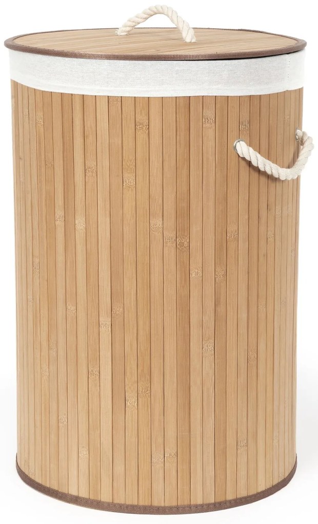 Compactor koš na prádlo,kulatý,bambusový,40x60cm, RAN5213