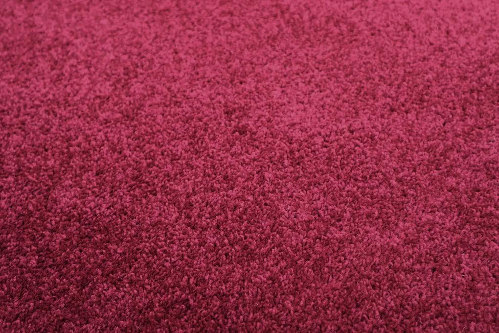 Vopi koberce Kusový koberec Eton vínově červený kruh - 160x160 (průměr) kruh cm