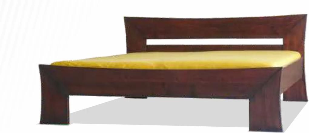 Lucatec Dřevěná postel Galileo 200x90 Divoký jasan