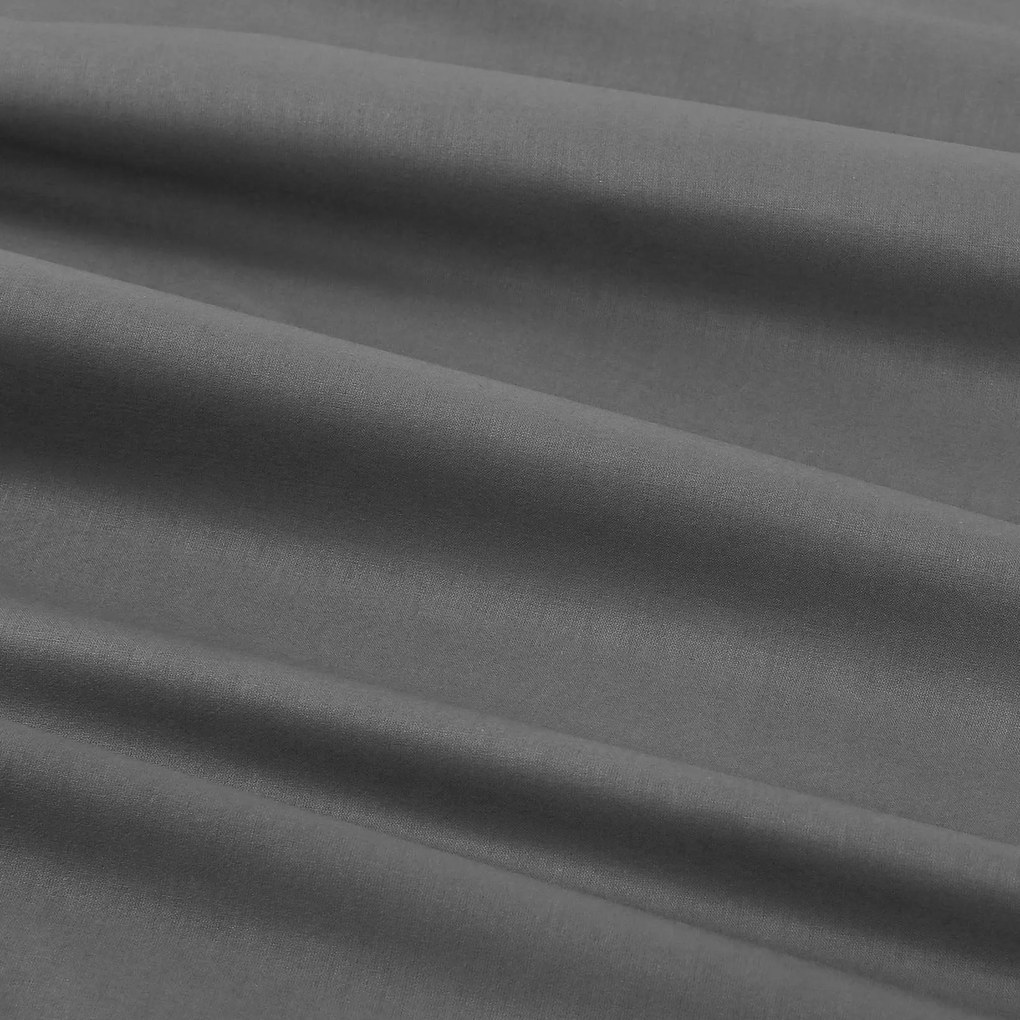 Goldea bavlněné napínací prostěradlo - tmavě šedé 200 x 200 cm