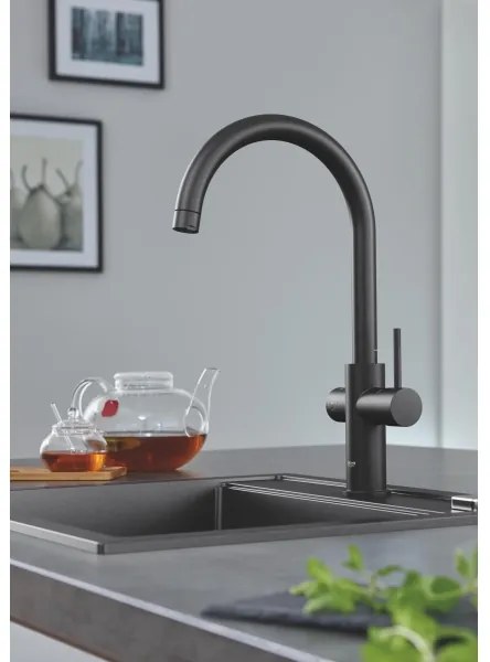 GROHE 31651AP0 - Kuchyňský dřez K700 560 × 510 mm granit/černá