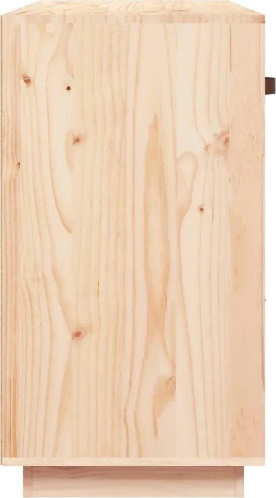vidaXL Příborník 100 x 40 x 75 cm masivní borové dřevo [820147] Barva: Bílá