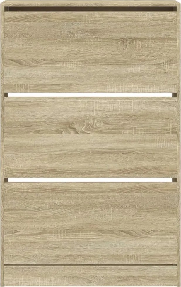 vidaXL Botník 80 x 21 x 125,5 cm kompozitní dřevo [839926] Barva: dub sonoma