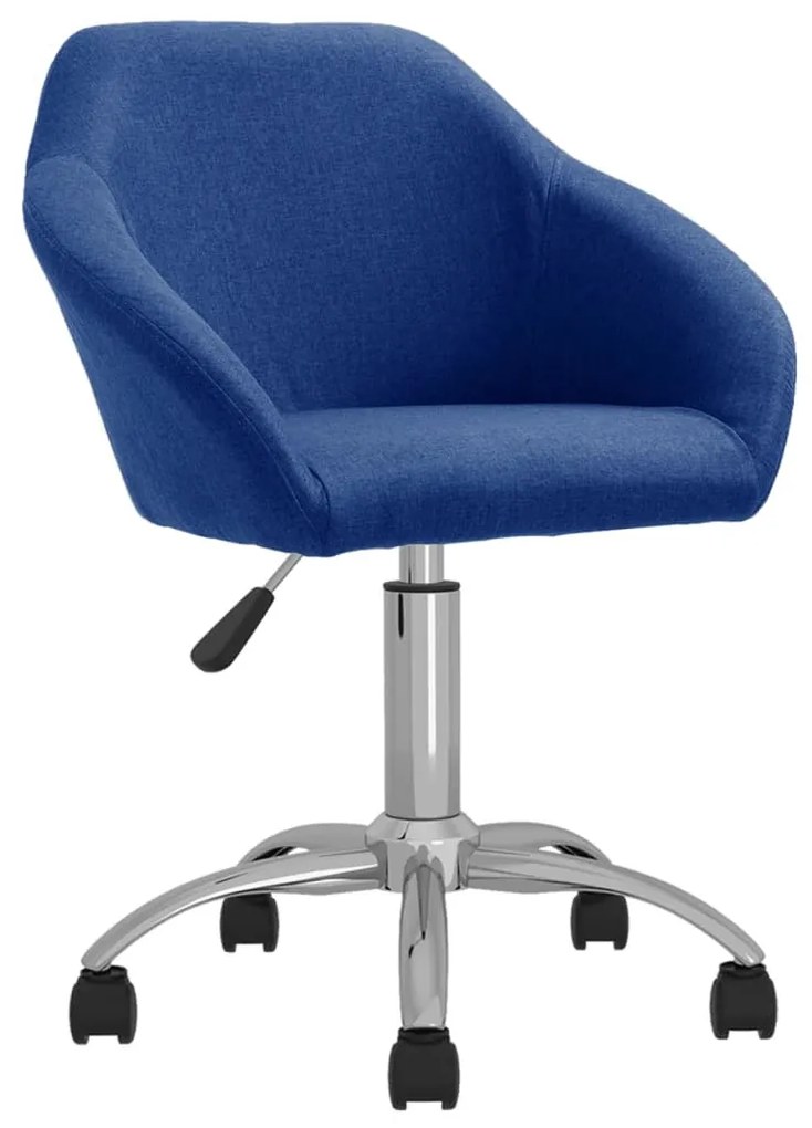 330490 vidaXL Otočná kancelářská židle modrá textil