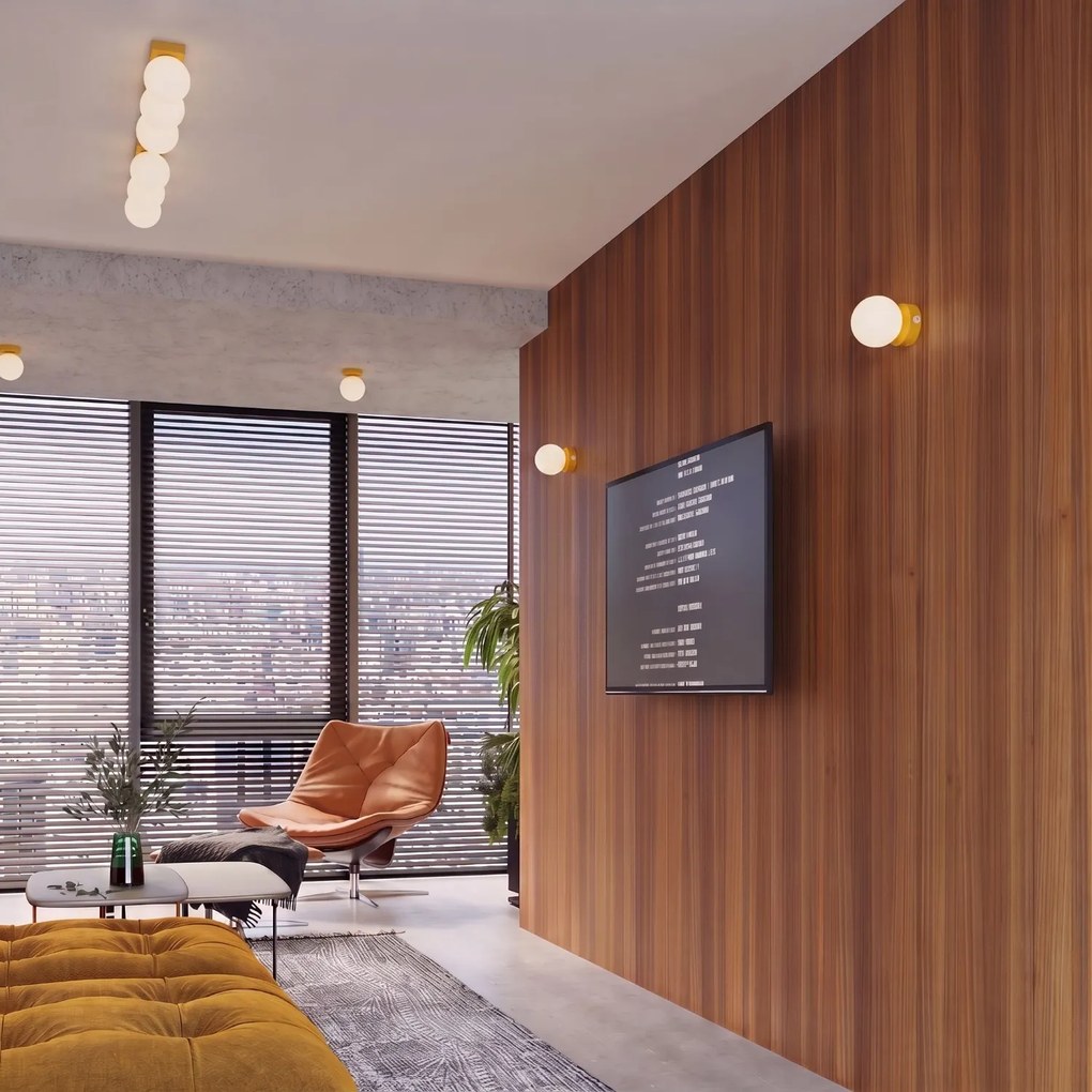 Sollux Lighting Nástěnné svítidlo YOLI 1 žluté s vypínačem