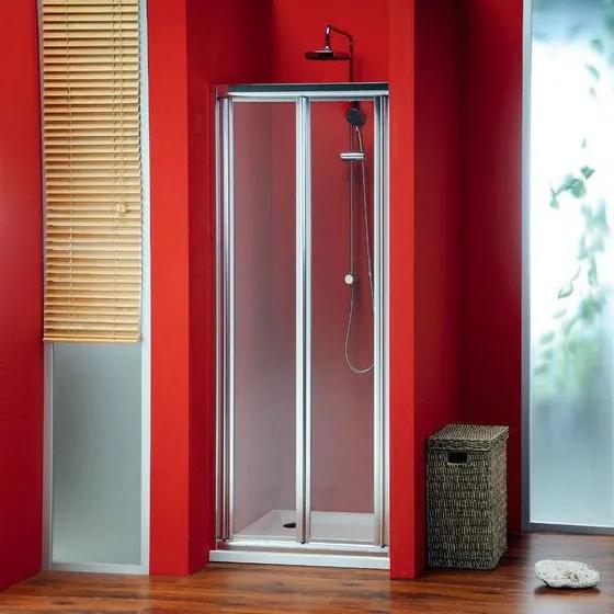 GELCO - SIGMA sprchové dveře skládací 900 mm, sklo Brick SG3849