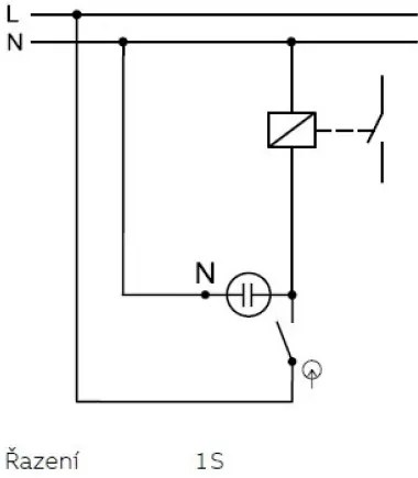 ABB Classic tlačítko č.1/0S hnědá 3553-91289 H3 se signalizační doutnavkou