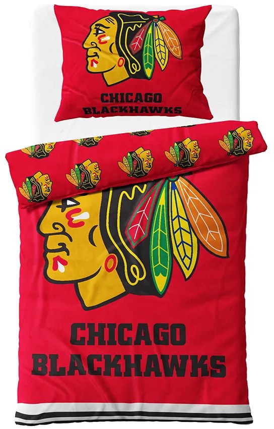 Mikroplyšové povlečení NHL Chicago Blackhawks