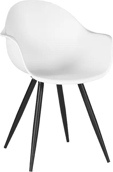 LABEL51 Dining chair Luca - White - Plastic Color: White