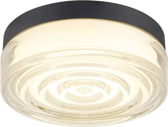 LA 1010211 CYFT WAVE XL Přisazené nástěnné a stropní svítidlo, 2700/3000/4000 K, 15 W, PHASE, 105°, IP65 černá / čirá - BIG WHITE (SLV)
