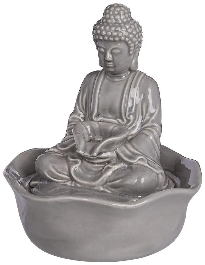 BALANCE Stolní fontána Buddha - šedá