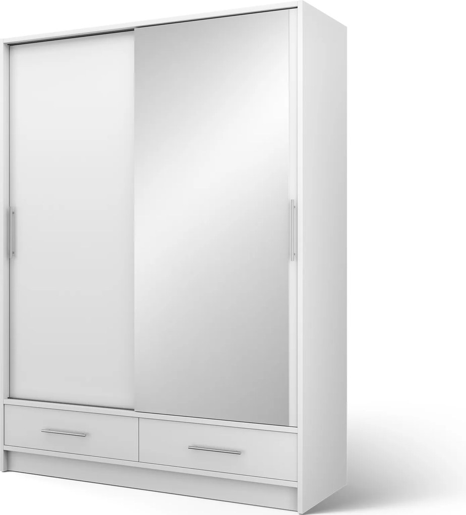 Estantte II 150 Biały z lustrem