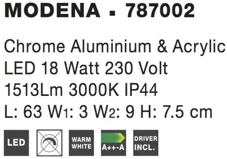 LED nástěnné svítidlo Modena 63