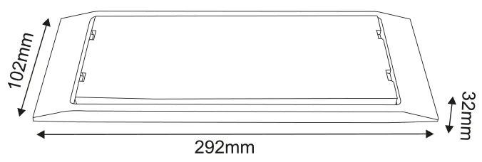 ACA Lighting LED nouzové svítidlo MAZOR 4W/230V/4000K/300Lm/IP65/3h Ni-Cd 7,4V/1,8Ah