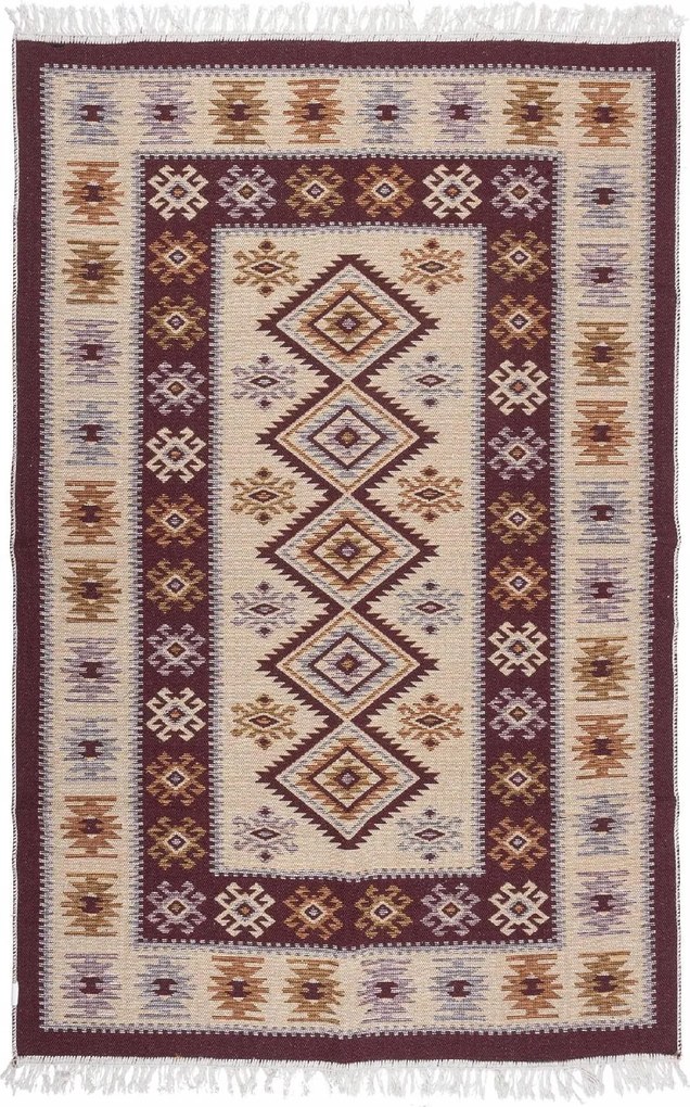 koberec kilim tkaný oboustranný vzor 120x180 Boho