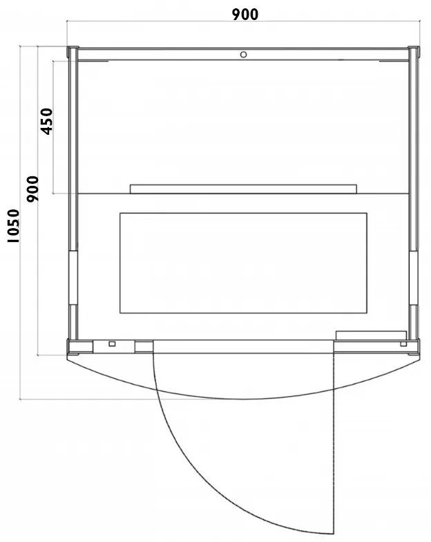 BPS-koupelny Infrasauna Relax  105x90, 1-2 osoby