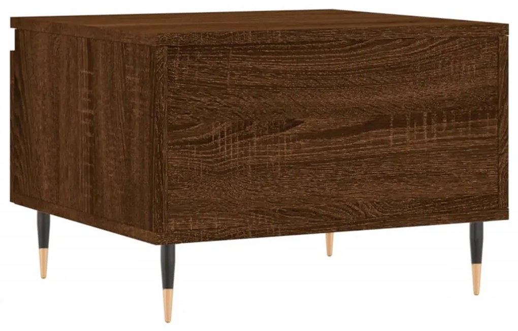 Konferenční stolek hnědý dub 50 x 46 x 35 cm kompozitní dřevo - Default Title