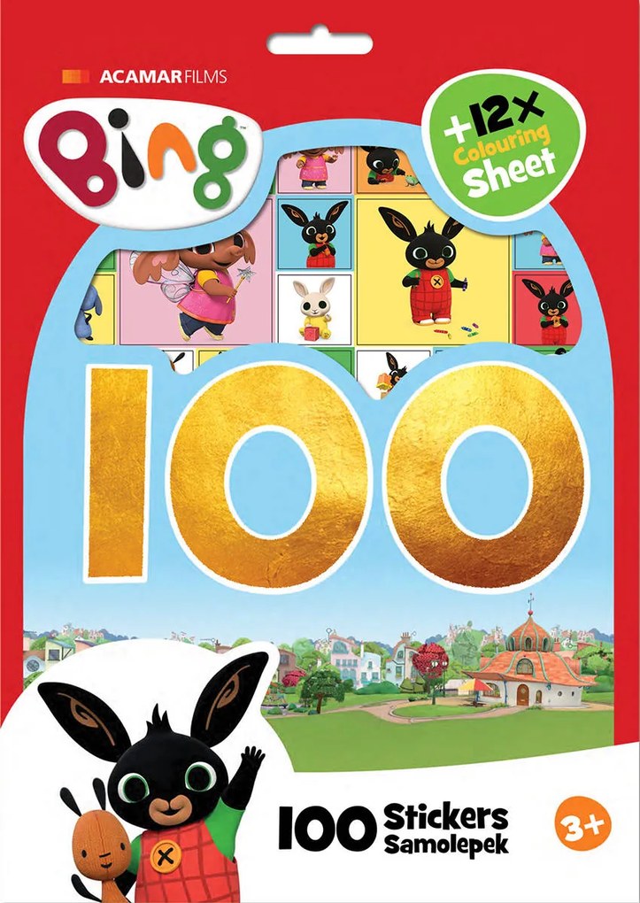 JIRI MODELS 100 samolepek + omalovánky králíček Bing 0