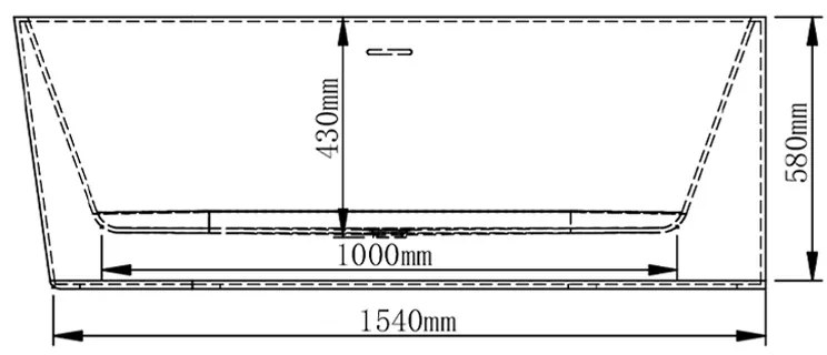 BPS-koupelny Volně stojící rohová akrylátová vana HYD-MER509C2 pravá 160x75 bílá, odtokový komplet chrom