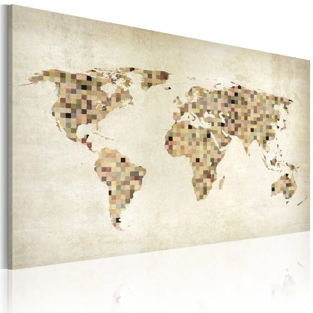 Obraz na plátně Bimago - Beige shades of the World 60x40 cm