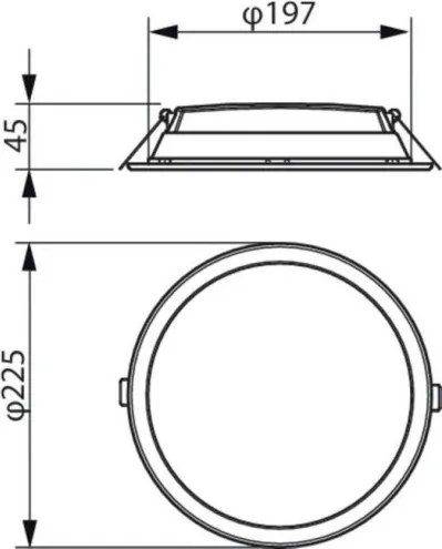 Podhledové LED svítidlo Philips Ledinaire DN065B G3 LED20/830 19,5W D200 RD 3000K teplá bílá