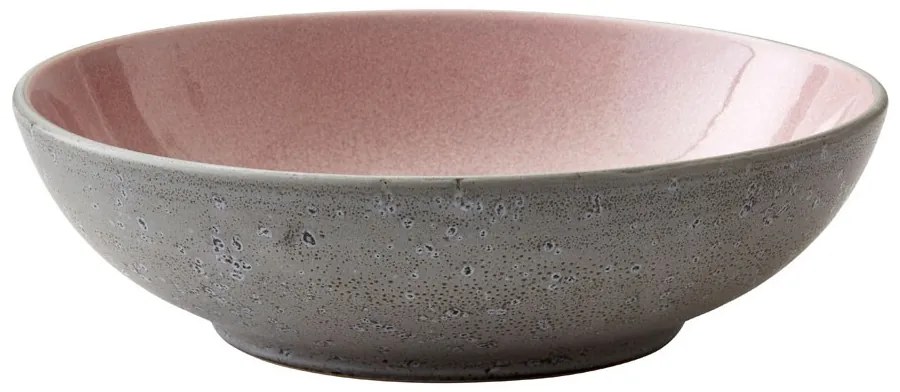 Bitz,Talíř na těstoviny PastaSkal Grey/Light pink 20 cm | růžová