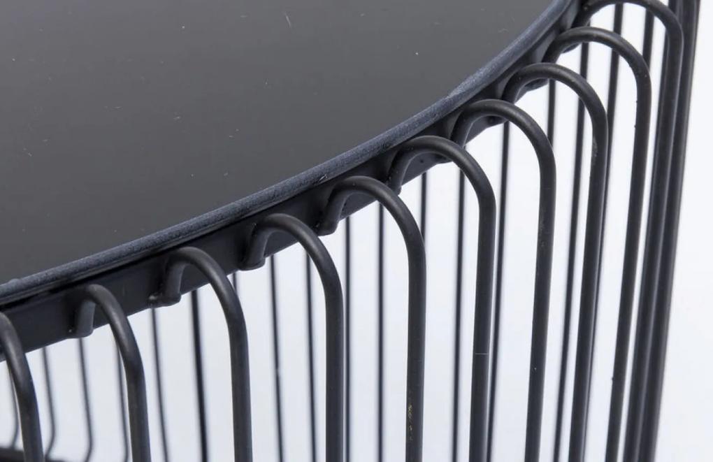 OnaDnes -20% Kare Design Černý kovový konferenční stolek Wire Uno 60×90 cm