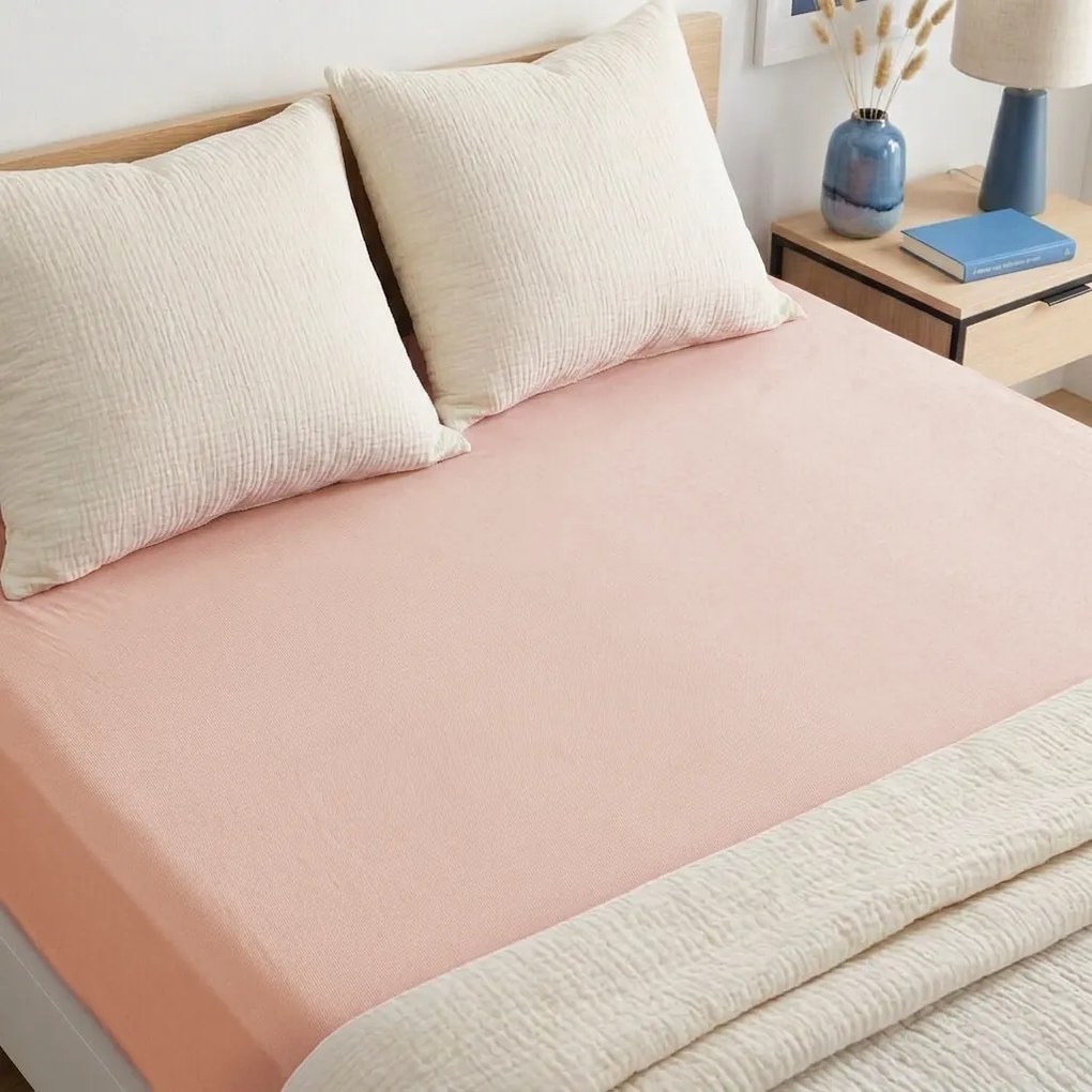 4Home Jersey prostěradlo DELUXE pudrová, 90–100 x 200 cm, 90–100 x 200 cm