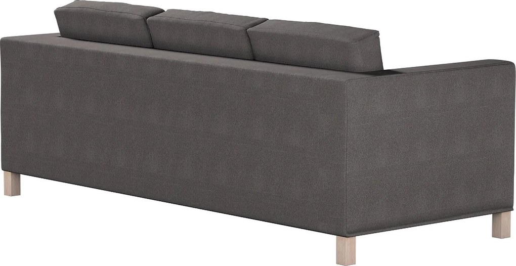 Potah na pohovku IKEA Karlanda 3-místná nerozkládací, krátký barva šedá látka pletený vzor