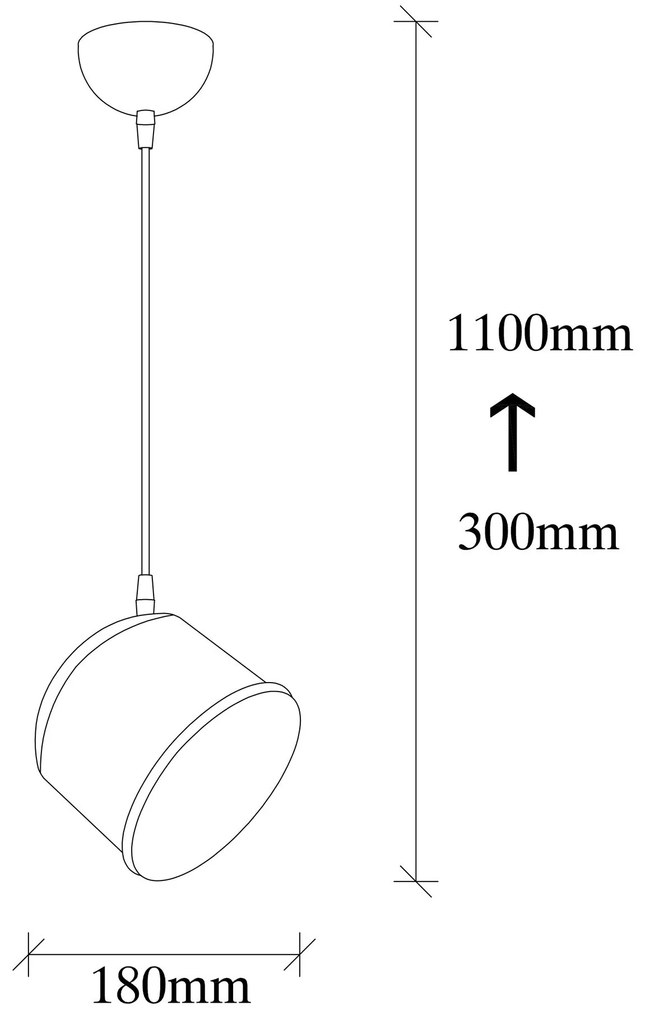 OPVIQ Závěsné světlo BERCESTE 18cm 521SHN3148