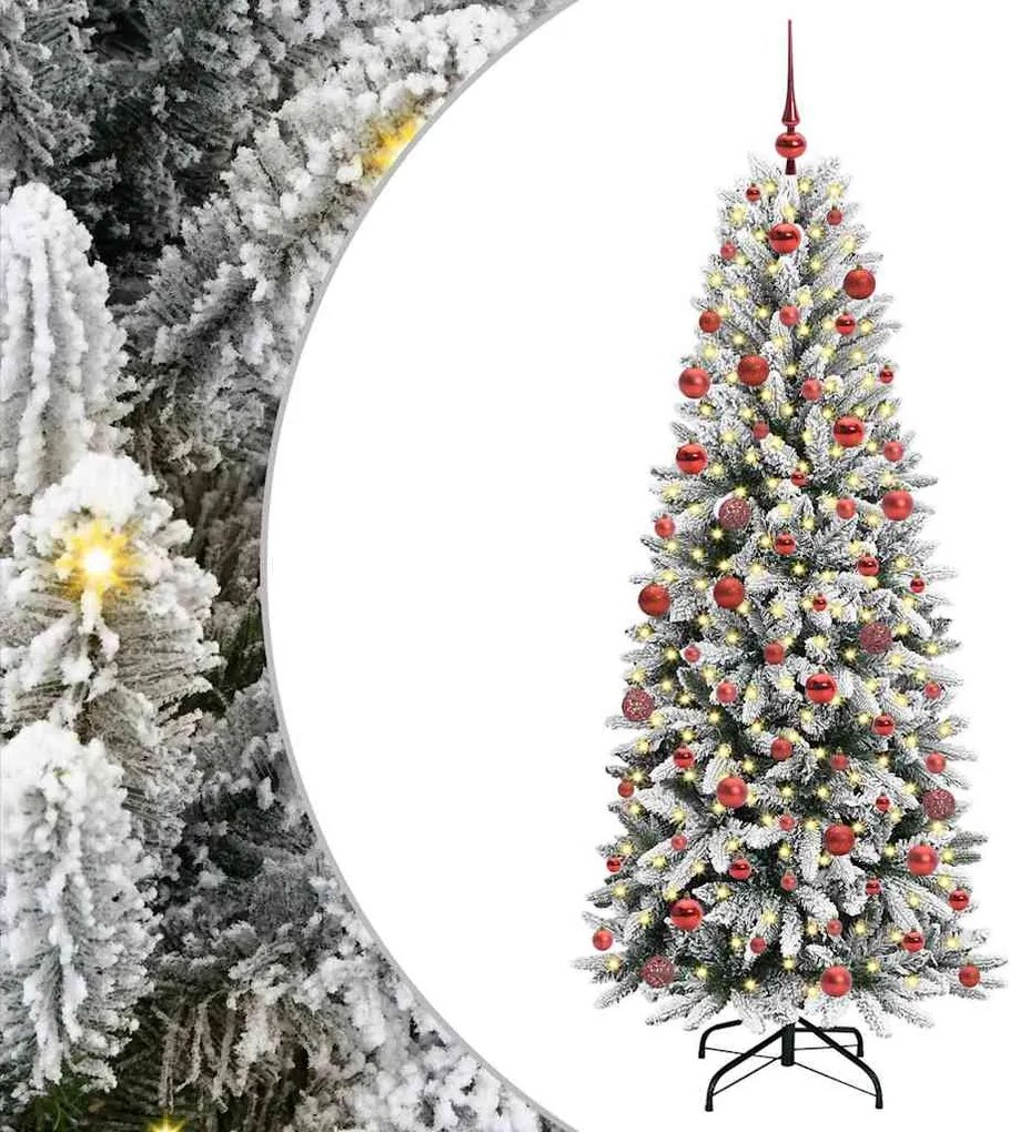 Umělý vánoční stromeček Bílá 180 cm PVC, plast, ocel a PE 3396045