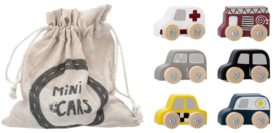 Dřevěná autíčka v sadě Avin – Bloomingville Mini
