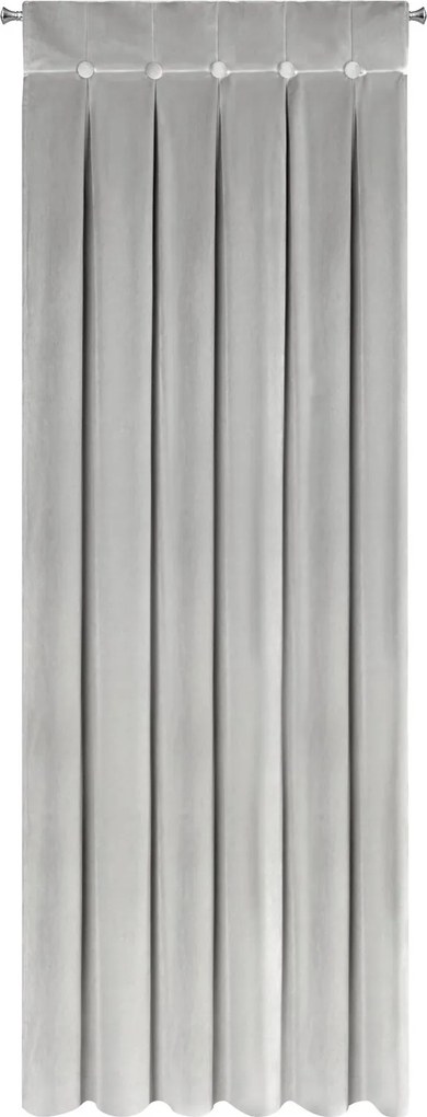 ZATEMŇOVACÍ ZÁVĚS NA POUTKÁCH ALITA 85X250 CM STŘÍBRNÁ