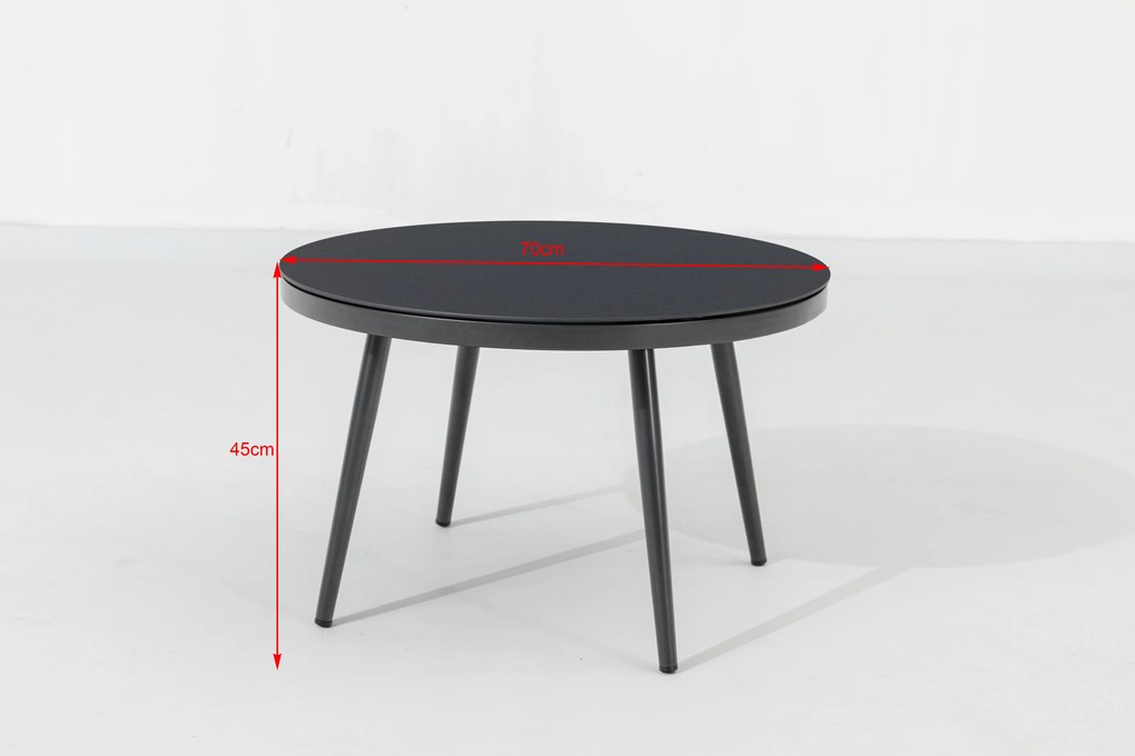 Doppler Melia LIKA-TEX® antracit - luxusní zahradní souprava - Rozbalené zboží (N603)