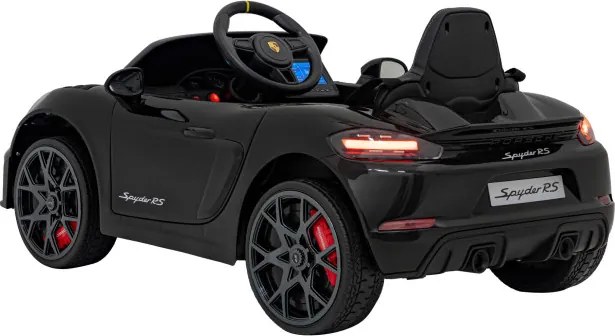 Elektrické autíčko Porsche Spyder RS 718 MP4 černé