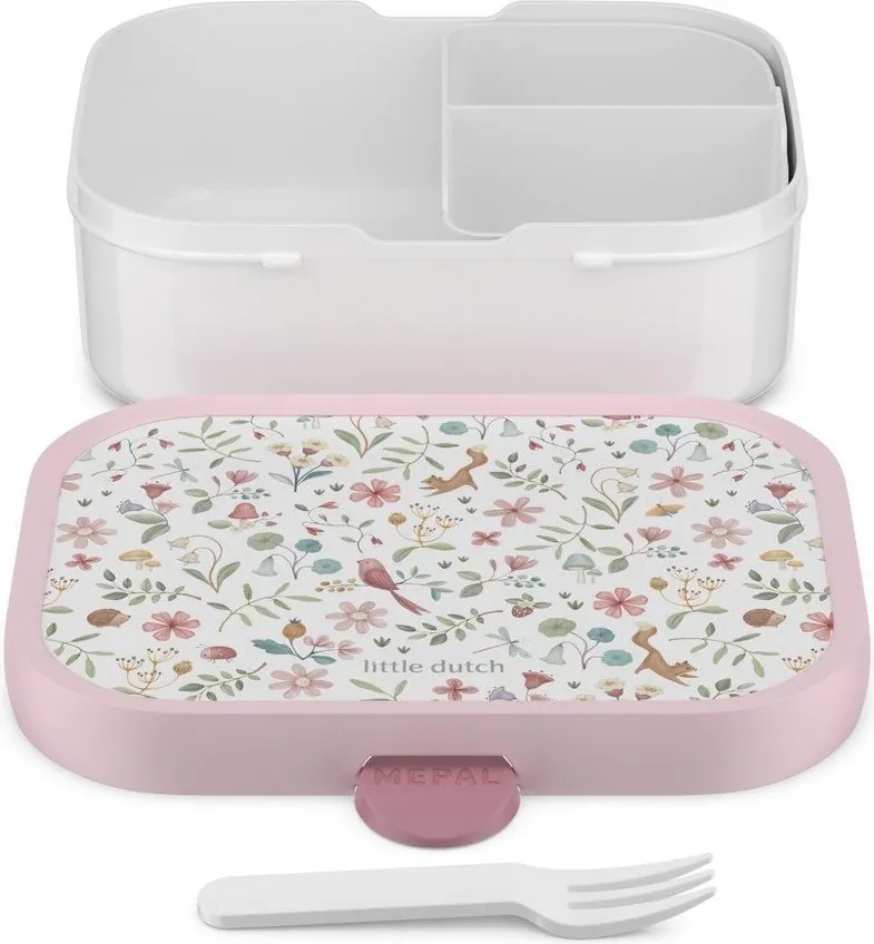 Bílý/růžový plastový dětský svačinový box Fairy Wonders by Little Dutch – Mepal