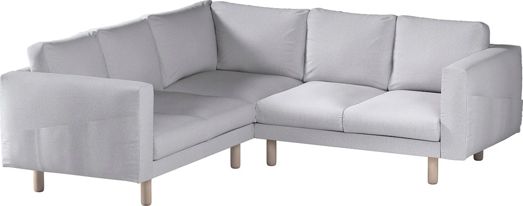 Potah na pohovku IKEA Norsborg rohová 4-místná barva šedá látka pletený vzor