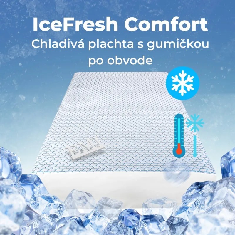 Chladivá plachta IceFresh Comfort s gumičkou po obvodu EMI, Plachta 90x200