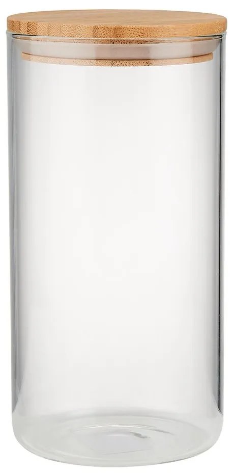 WOODLOCK Skleněná dóza 2300 ml - čirá/přírodní