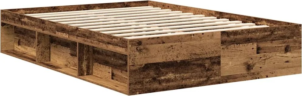 Rám postele bez matrace Staré dřevo 160x200cm Technické dřevo 3328852