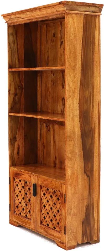 Massive home | Dvoudveřová knihovna z palisandrového dřeva Massive Home Rosie Palisandr Ořech